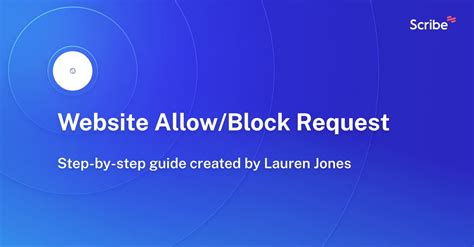 Website Allow Block Request Scribe