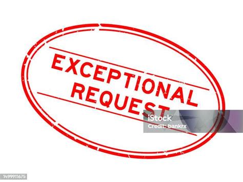 Grunge Rouge Demande Exceptionnelle Mot Ovale Tampon En Caoutchouc Sur