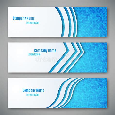 Set Of Three Banners Stock Vector Illustration Of Creative 61793011