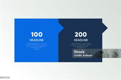 프레젠테이션을 위한 2단계 화살표 템플릿입니다 2단계 옵션 요소 인포그래픽 두 물체에 대한 스톡 벡터 아트 및 기타 이미지 두 물체 인포그래픽 화살표 Istock