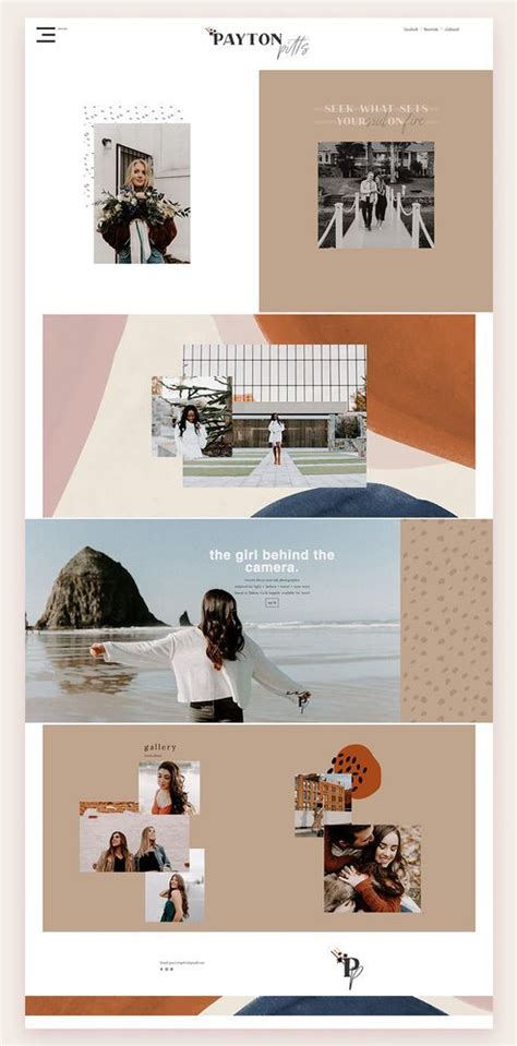 Siti Web Esempi Di Layout Per Trovare Lispirazione Modello Di Sito Web Fotografia
