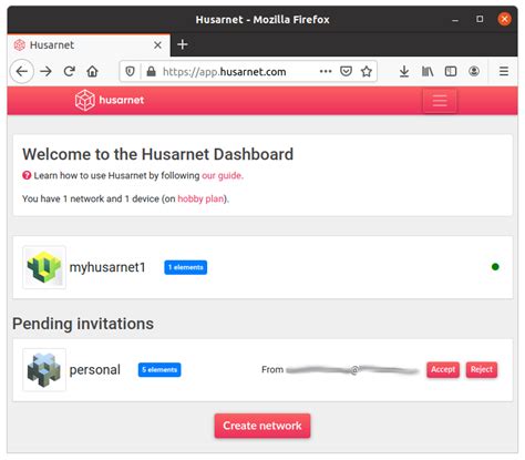 husarnet dashboard web app manual documentation husarnet