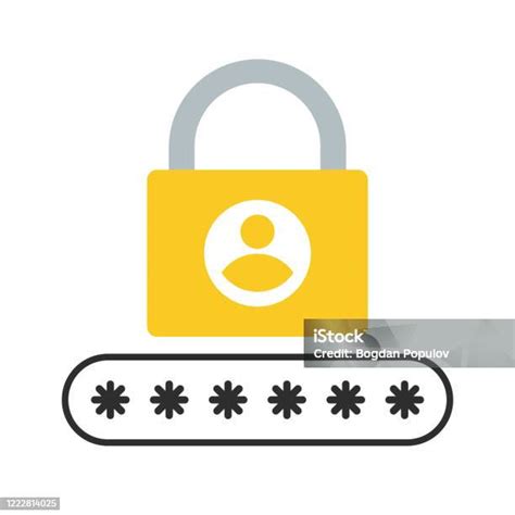 Ikon Vektor Datar Kata Sandi Aman Perlindungan Kata Sandi Ilustrasi Stok Unduh Gambar Sekarang