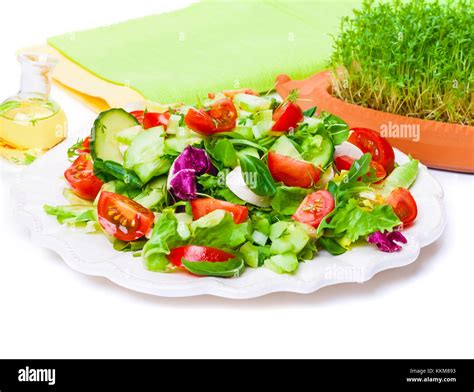 Salad Plate Hi Res Stock Photography And Images Alamy