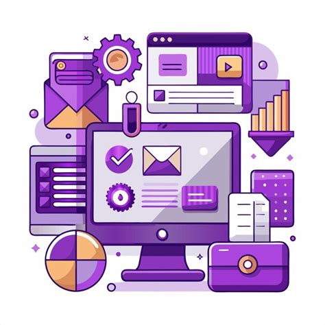A Purple And Purple Computer With A Purple Box On The Top Of It