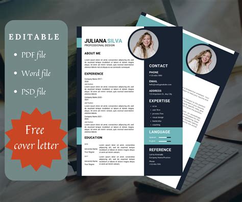 Professional Resume Cv Template Design P1 Templatemonster
