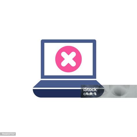 취소 기호가 있는 랩톱 아이콘입니다 전자 필기장 아이콘 및 닫기 삭제 기호 제거 0명에 대한 스톡 벡터 아트 및 기타 이미지 0명 공란 노트북 Istock