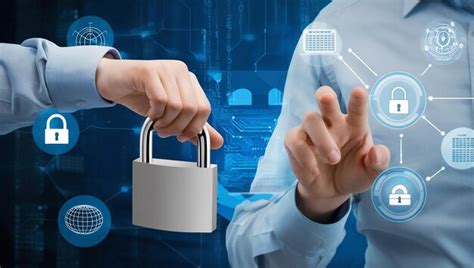 Cyber Security Hand Hold Digital Padlock Login Verified Identity Credentials On Network Of Data