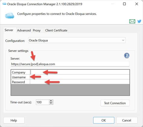 Oracle Eloqua Connection Cozyroc