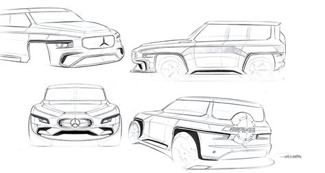 Benz G Class Concept Sketch Behance