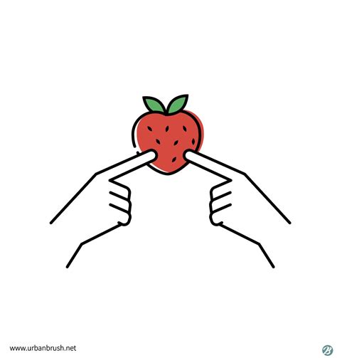 딸기 코 일러스트 Ai 다운로드 Download Strawberry Nose Vector 어반브러시