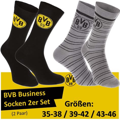 Borussia Dortmund Business Socken 2er Set Gr 35 38 39 42 43 46