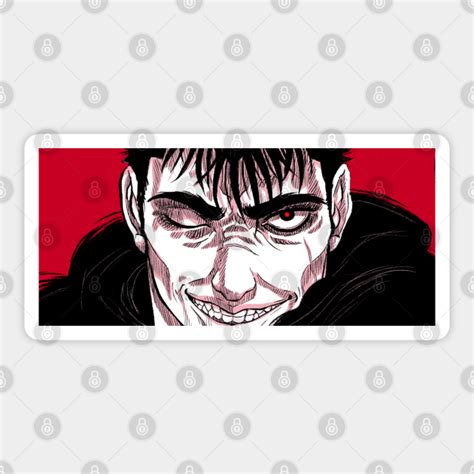 Guts Smirk Berserk Sticker Teepublic