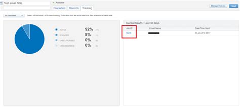 Marketing Cloud Retrieve The List Of Tracking On A Data Extension Via