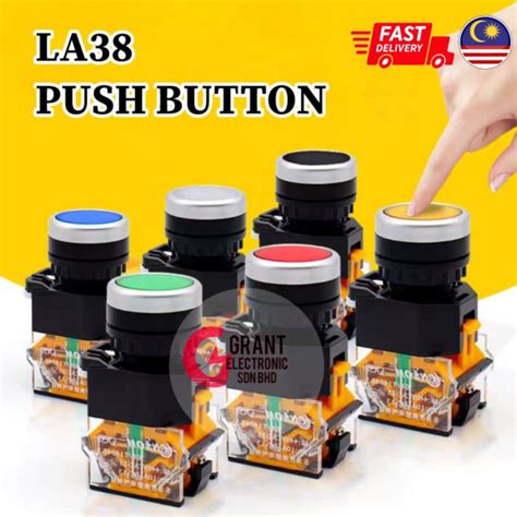 22mm La38 Push Button Non Latching Self Reset Switch La38 11 Shopee