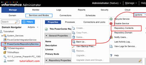 Informatica Powercenter Repository Backup And Restore Step By Step