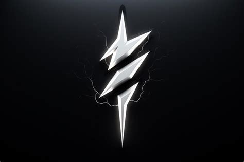 White Arrow Lightning D Render Premium Ai Generated Image White Arrow Lightning D Render Premium Ai Generated Image