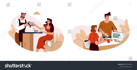 사람들은 스캔 Qr 코드와 빠른 온라인 스톡 벡터로열티 프리 2002528952 Shutterstock