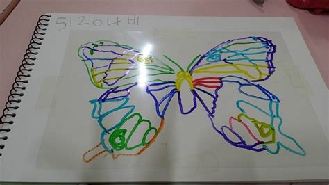 유아미술 Ohp필름에 나비 그리기 신문지 찢어서 머리카락 표현하기 네이버 블로그