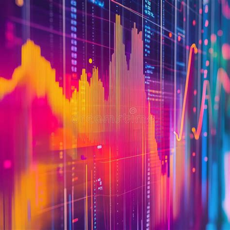 Abstract Data Visualization With Colorful Graphic Elements Stock Illustration Illustration Of