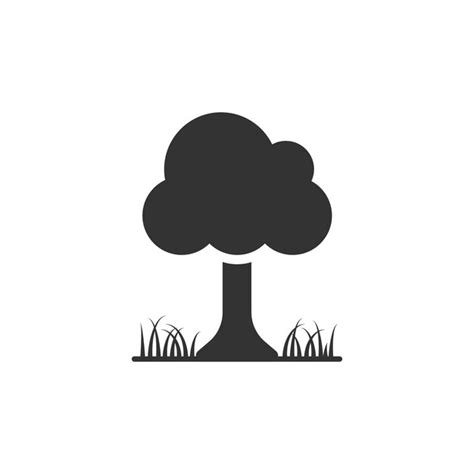 Premium Vector Tree Icon In Flat Style Forest Vector Illustration On