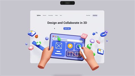 spline on linkedin prototyping 3d landing page using spline