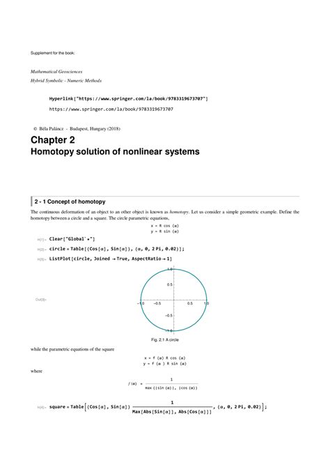 Pdf Homotopy Solution Of Nonlinear Systems
