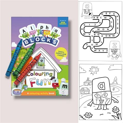 Alphablocks Coloring Activity Book Birthday Party Giveaway Souvenir Shopee Philippines