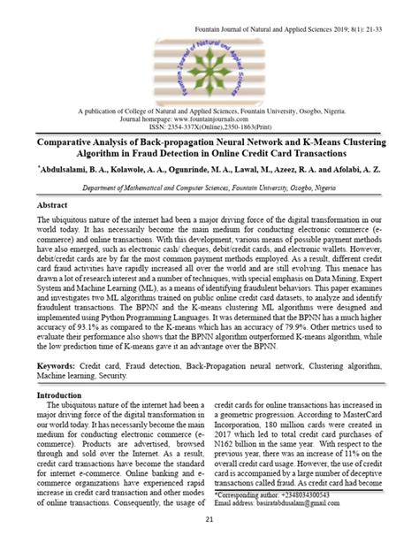 Comparative Analysis Of Back Propagation Neural Network And K Means
