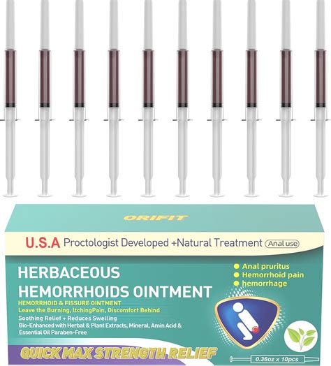 10 Pcs Natural Herbal Hemorrhoid Cream Ointment Hemorrhoid
