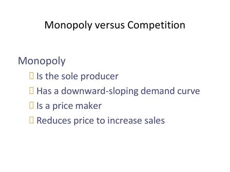 Monopoly Profit Maximization In Monopoly Economics