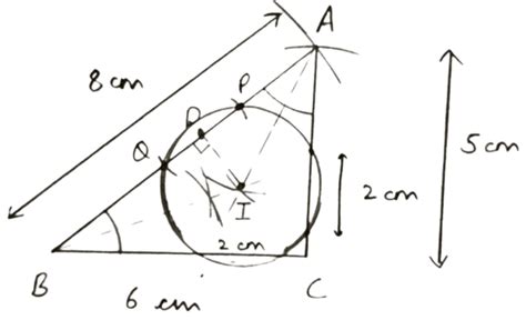 I Using Ruler And Compasses Only Construct A Triangle Abc