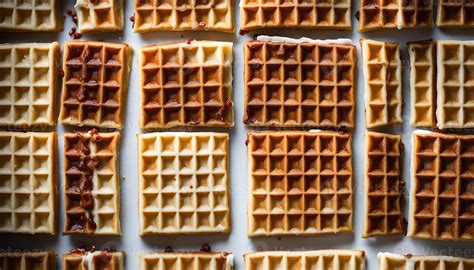 Waffle Grid Pattern Food Texture Stock Photo At Vecteezy
