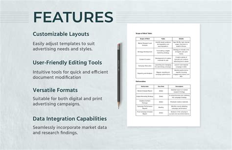 Quick Project Scope Document For Advertising Template In Word PDF Google Docs Download