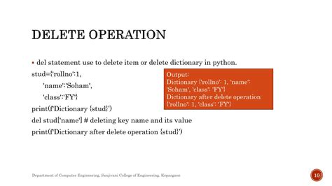 Unit4 Basic Concepts And Methods Of Dictionarypptx Programming