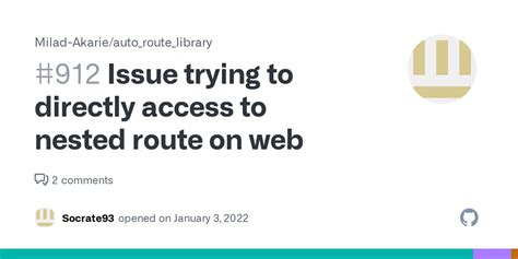Issue Trying To Directly Access To Nested Route On Web Issue