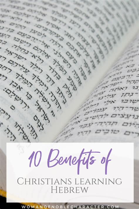 Hebrew For Christians 10 Reasons Why Christians Should It Artofit