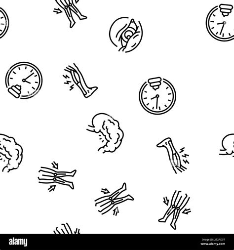 Disease Symptom Health Seamless Pattern Vector Stock Vector Image And Art Alamy