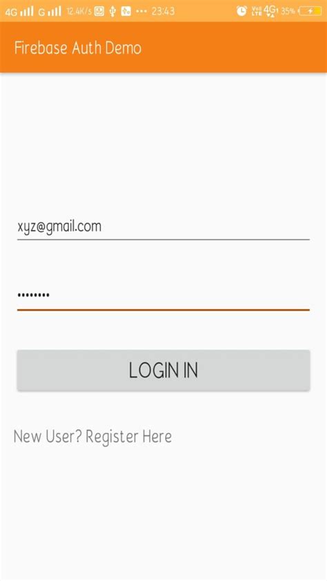 Android Firebase Authentication Javapapers