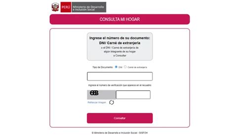 Midis Consulta Sisfoh HOY Link Oficial Para Saber Con DNI Si Tu Hogar Fue Clasificado