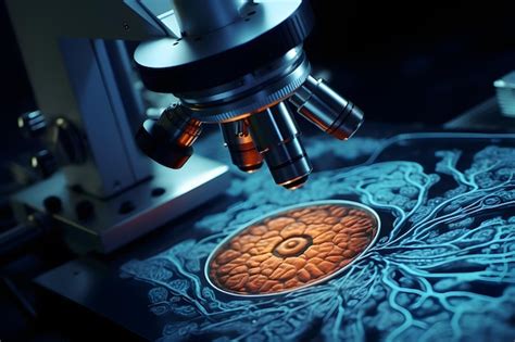Premium Ai Image Biotechnology Microscopic Examination