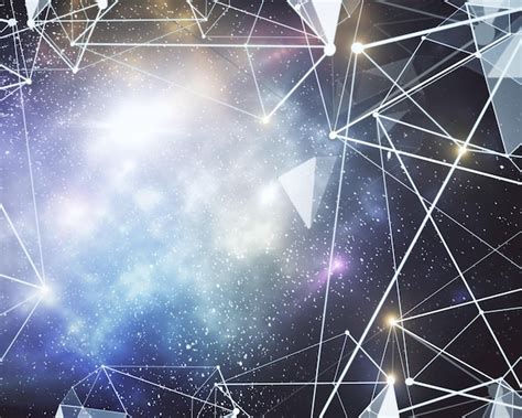 premium photo abstract space low poly polygonal texture technology