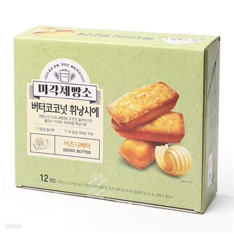 삼립 미각제빵소 버터 코코넛 휘낭시에 43g X 12개 예스24