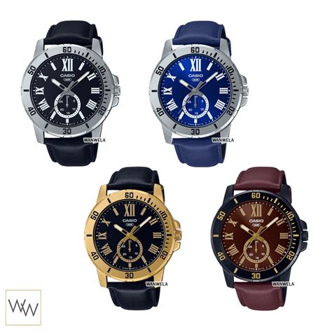 ของแท้ นาฬิกาข้อมือ Casio ผู้ชาย รุ่น Mtp Vd200 สายหนัง พร้อมกล่อง Shopee Thailand