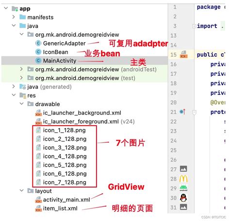 Android入门第27天 Grdidview控制件和可复用的adapteridgrd Csdn博客