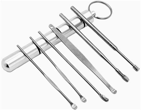 Mipahi Stainless Steel 6 Piece Ear Pick Set Spiral India Ubuy