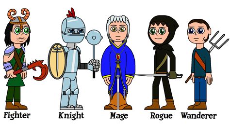 Character Classes Male By Jtbpreston On Deviantart