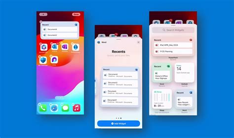 Word Excel Und Powerpoint Für Ios Bekommen Neues Widget