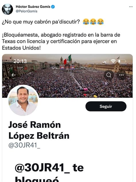José Ramón López Beltrán Y Héctor Suárez Gomís Discutieron En Twitter