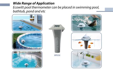 Amazon ECOWITT Wireless Pool Thermometer With Hook Floating Easy